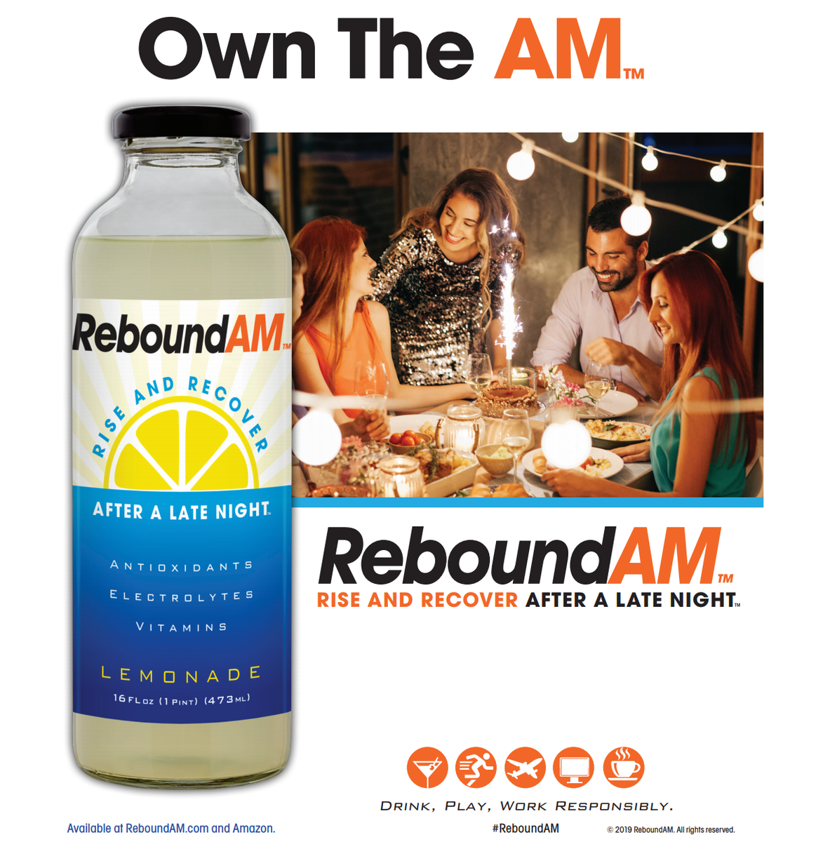 ReboundAM | Specially Formulated Rapid Hydration Beverage